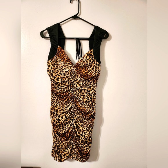 Pompous Girly | Dresses | Sexy Black Leopard Print Dress | Poshmark